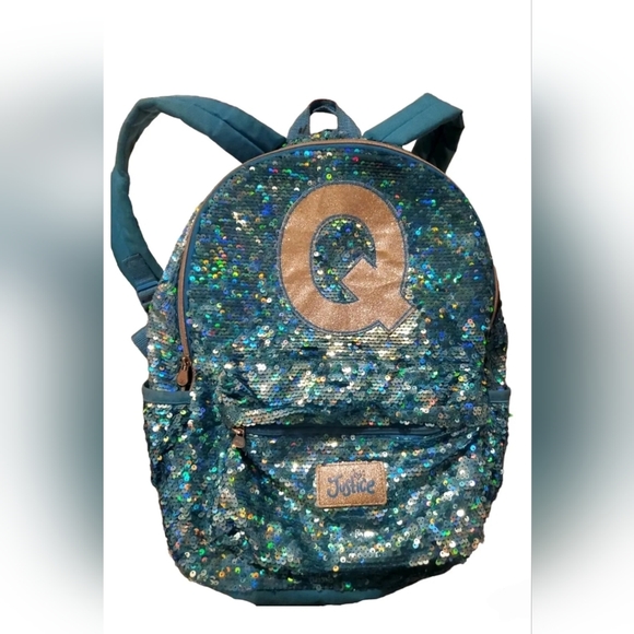 Justice | Bags | Justice Iridescent Mermaid Blue Sequin Q Girls Kids ...
